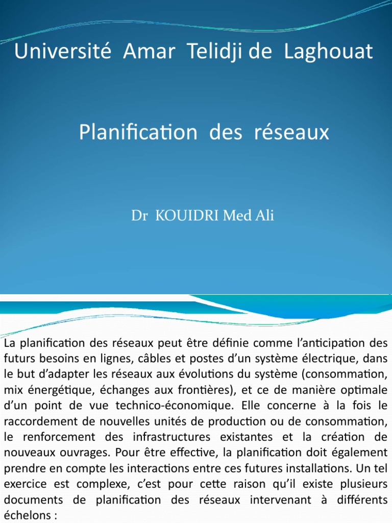 Cours de Planification | PDF | Planification | Environnement naturel