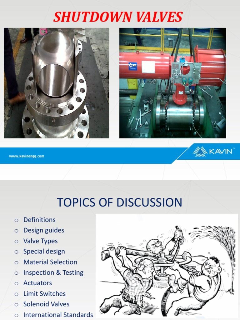 SDV PPT | PDF | Valve | Actuator