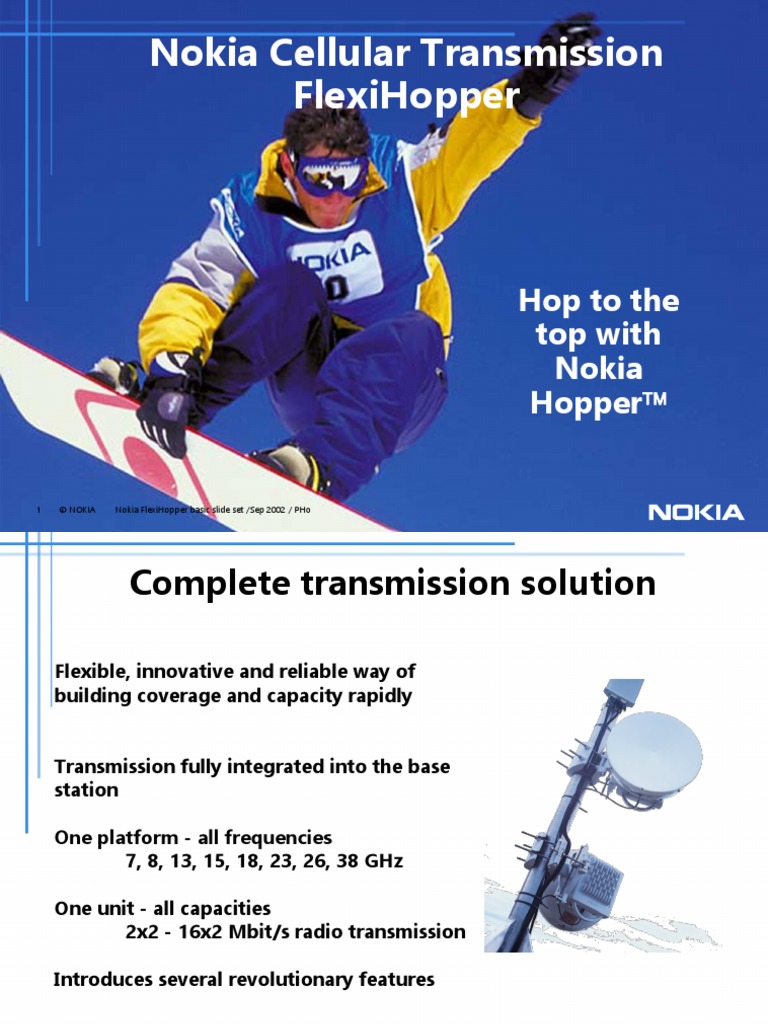 Nokia Cellular Transmission Flexihopper: Hop To The Top With Nokia Hopper | PDF | Cable ...
