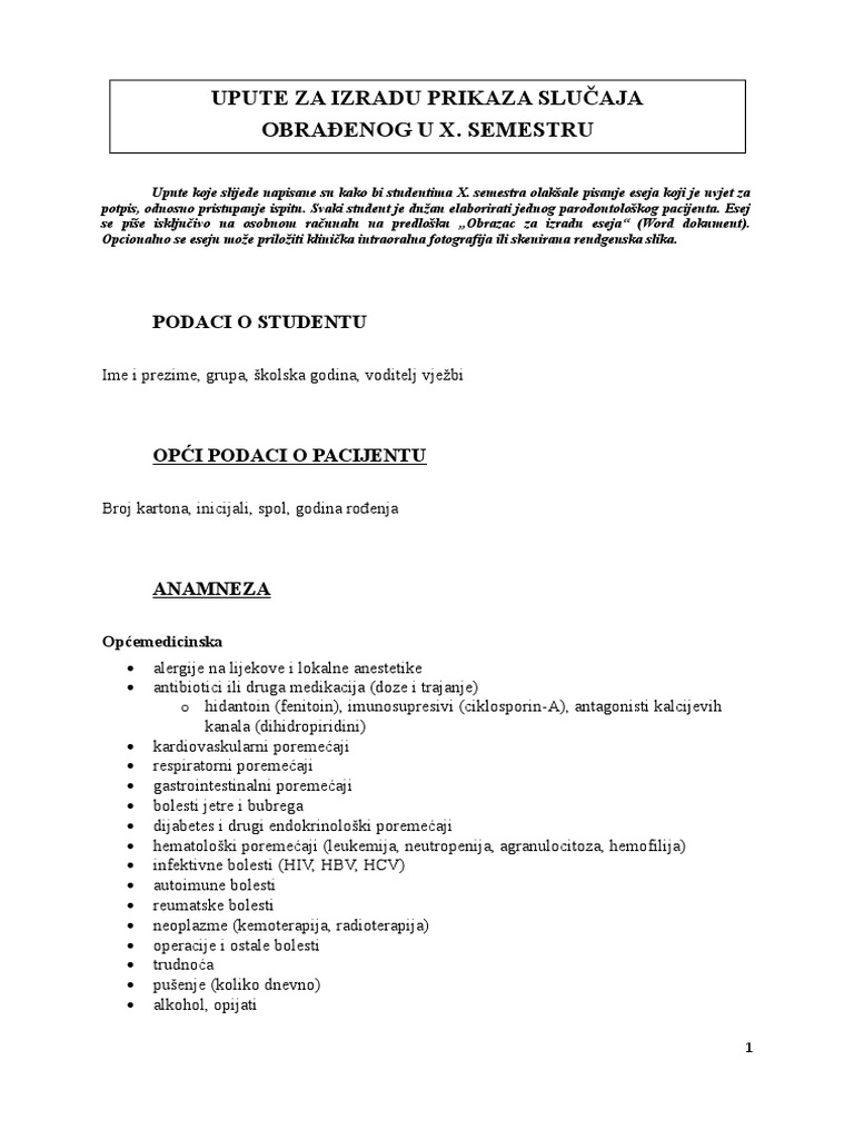 Upute Za Izradu Eseja | PDF