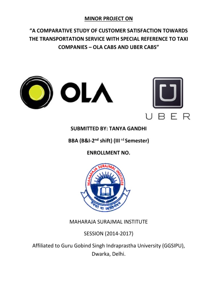 A Comparative Analysis of Customer Satisfaction Towards Transportation ...