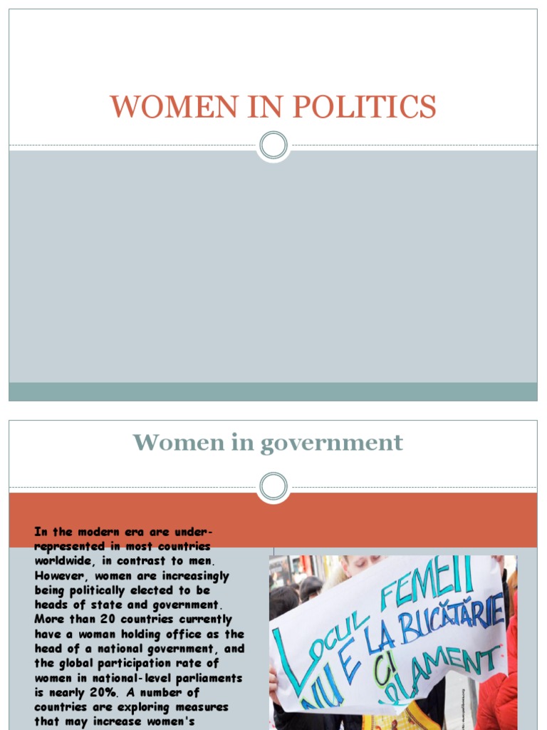 Increasing Women's Representation in Government: Empowerment, Benefits ...