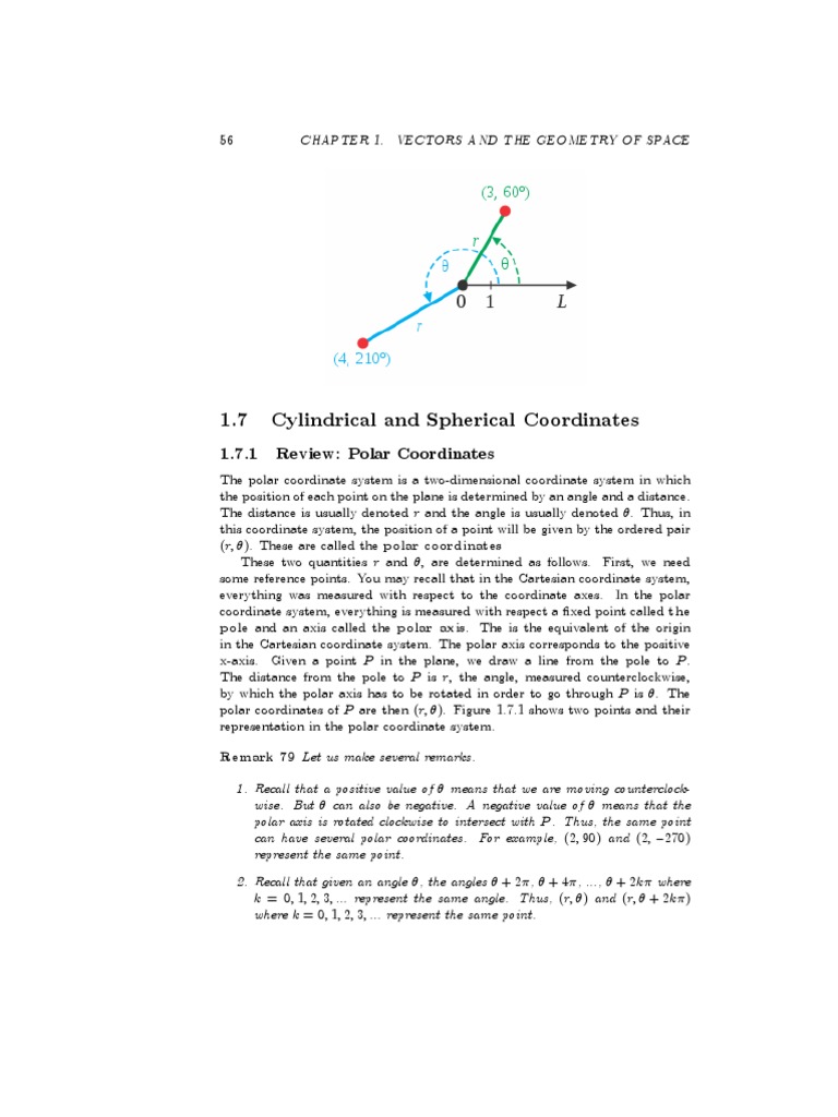 Cylinderical And Spherical Coordinates Pdf Coordinate System