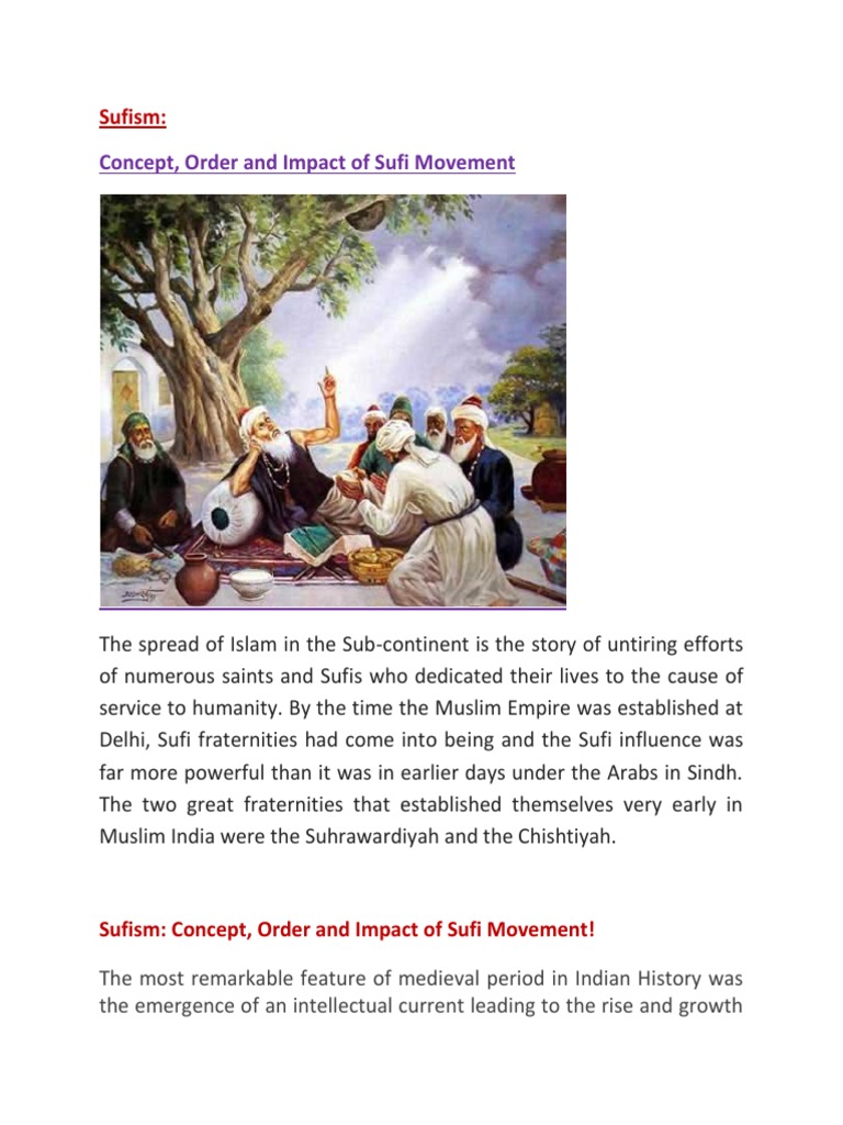 Sufi Movement Order and Impact | PDF | Sufism | Religious Faiths