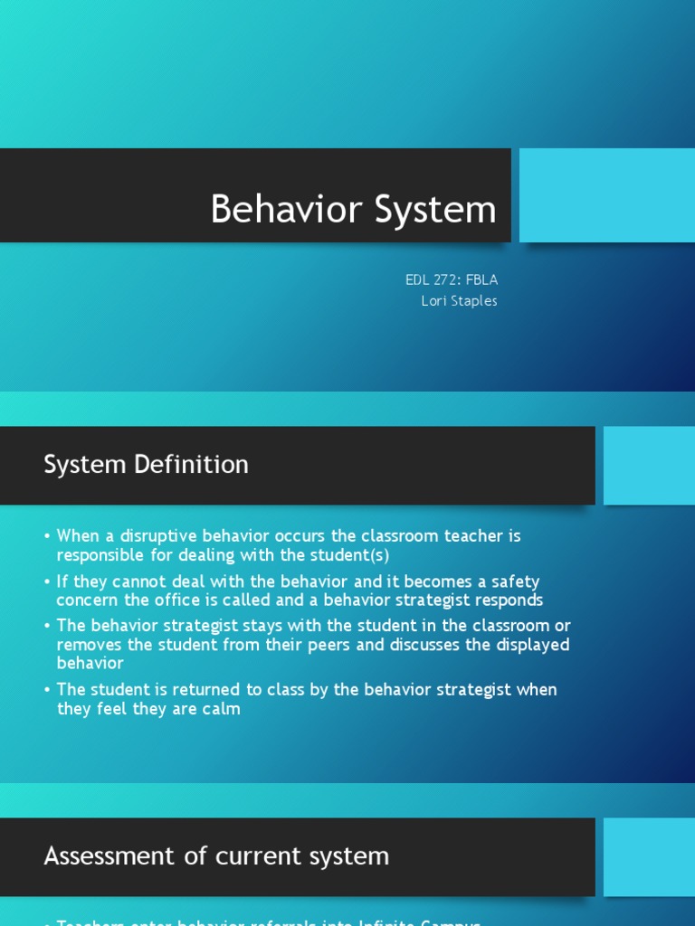 Behavior Systems | PDF | Behavior | Neuroscience