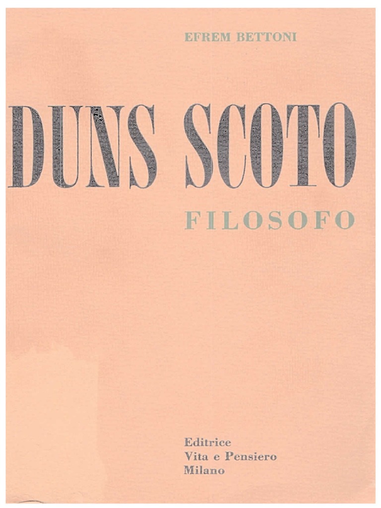 Dun Scotus, Filósofo | PDF