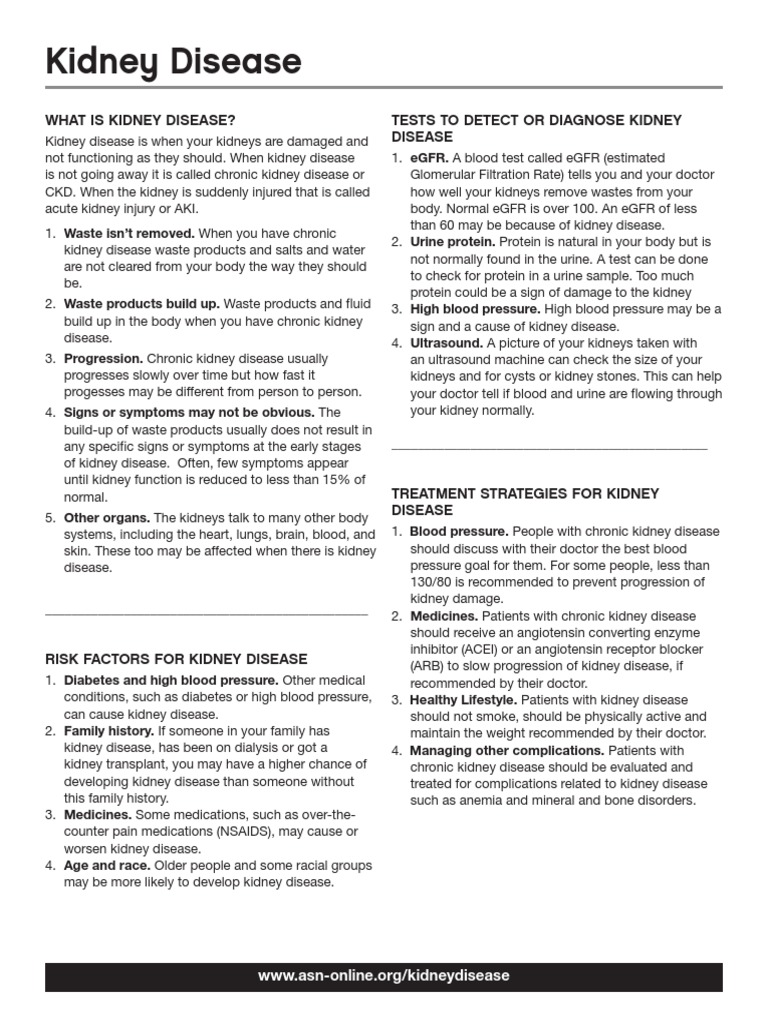 Kidney Disease: What Is Kidney Disease? Tests To Detect or Diagnose ...