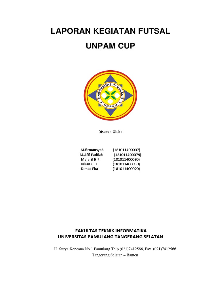 Tugas B.indo Laporan Kegiatan Futsal | PDF