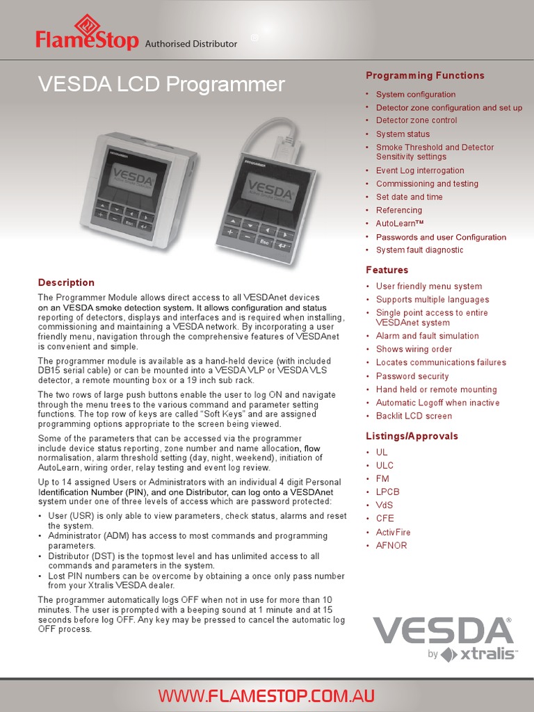VESDA-LCD-Programmer - TDS 2019 © | PDF | Electrical Connector | Menu ... VESDA-LCD-Programmer - TDS 2019 © | PDF | Electrical Connector | Menu ...