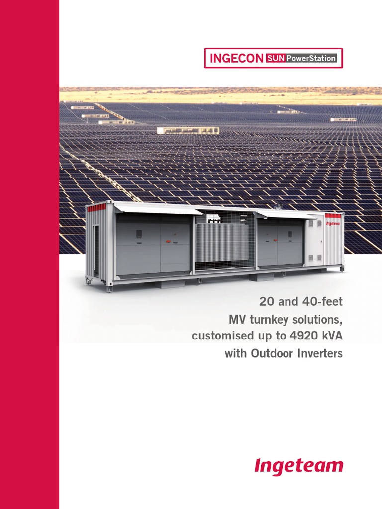 Ingecon Sun Con20 Con40 Outdoor Inverters PDF | PDF | Transformer | Power Inverter