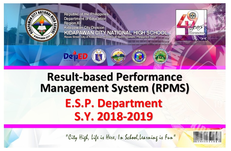 Result-Based Performance Management System (RPMS) : E.S.P. Department S ...