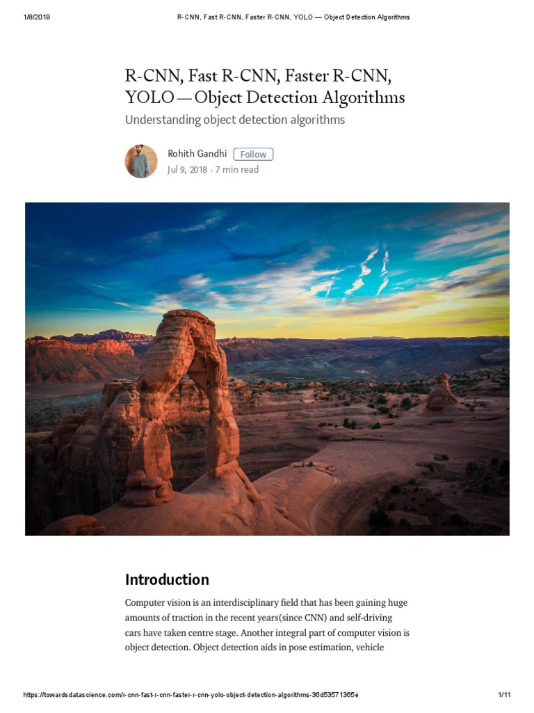 R-CNN, Fast R-CNN, Faster R-CNN, YOLO - Object Detection Algorithms | PDF | Machine Learning ...