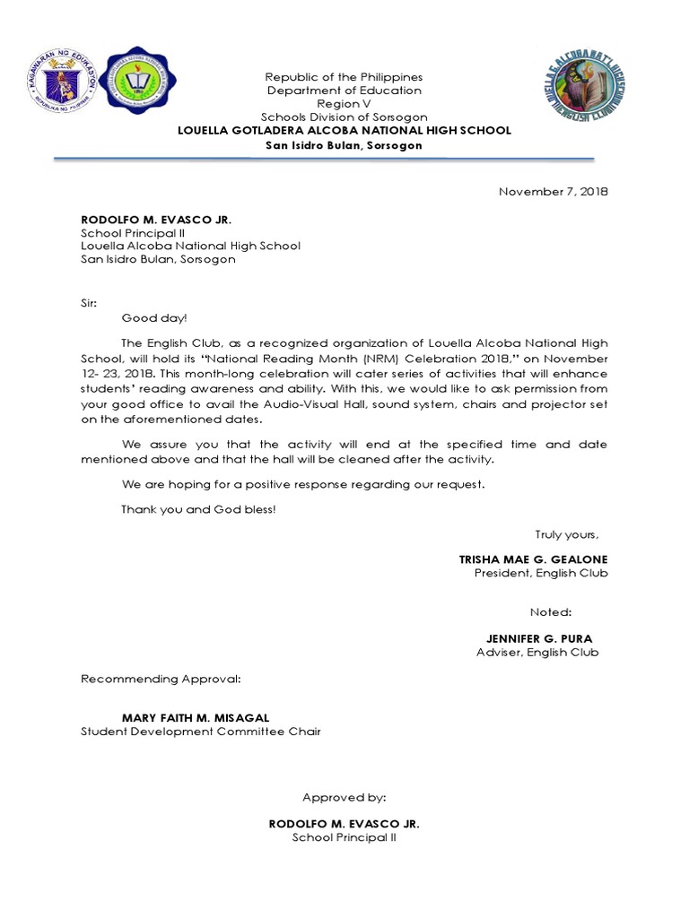 English Club Letters | PDF