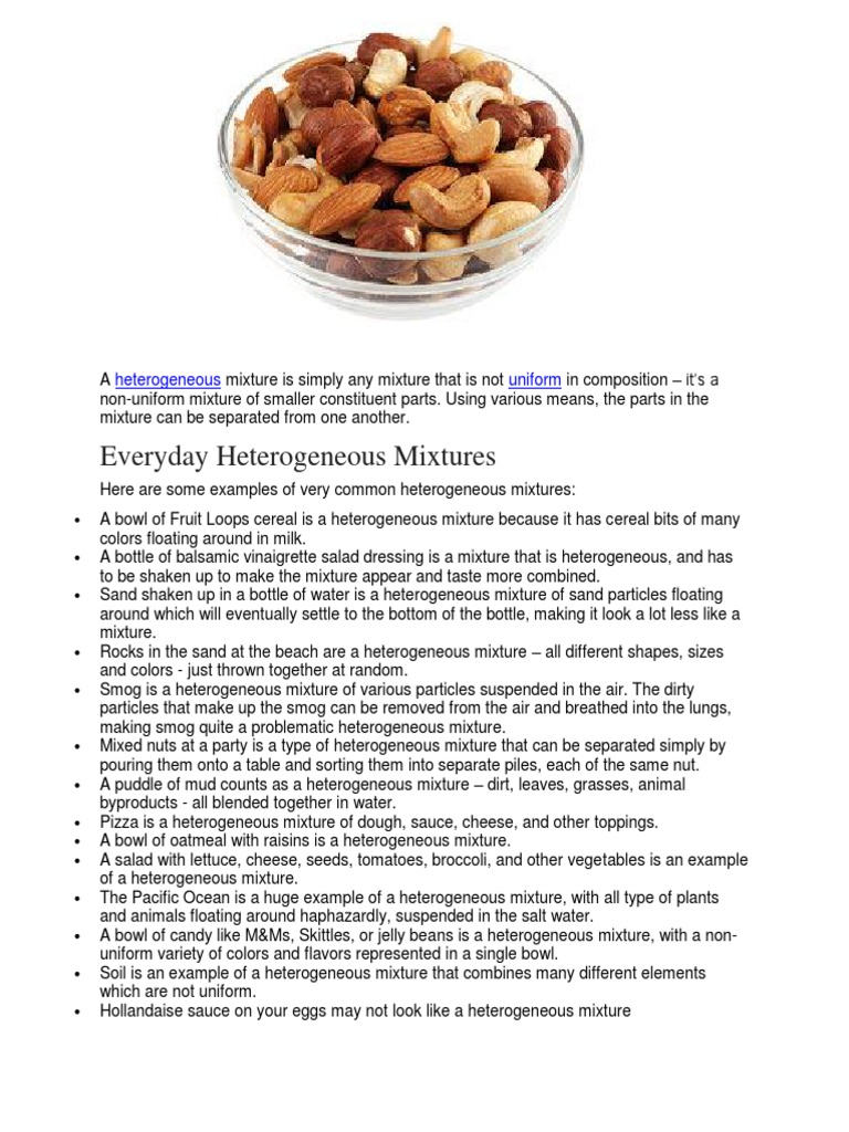 Everyday Heterogeneous Mixtures | PDF