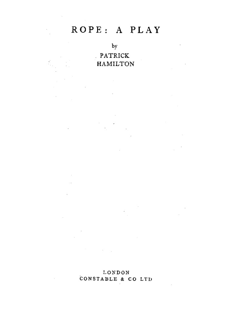 Rope - Hamilton | PDF