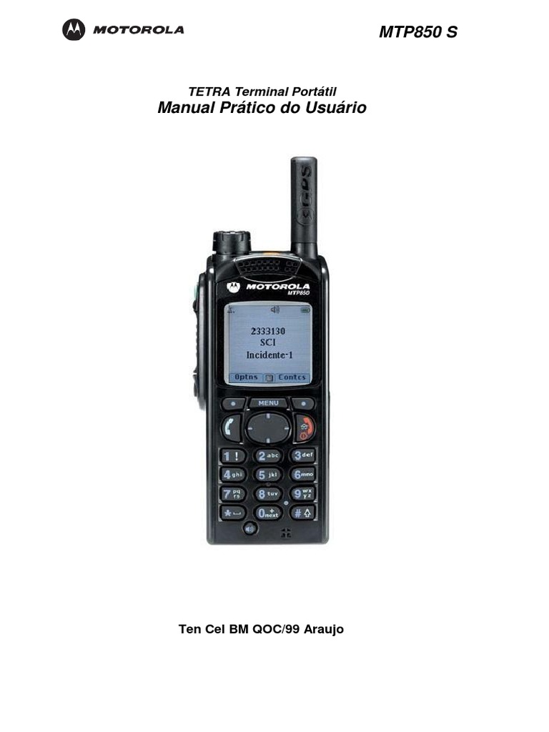 Manual Motorola Mtp850 S | PDF | Lazer
