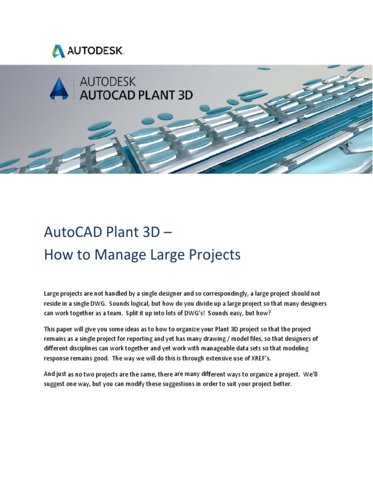 AutoCAD Plant 3D Large Projects PDF | PDF | Microsoft Sql Server ...