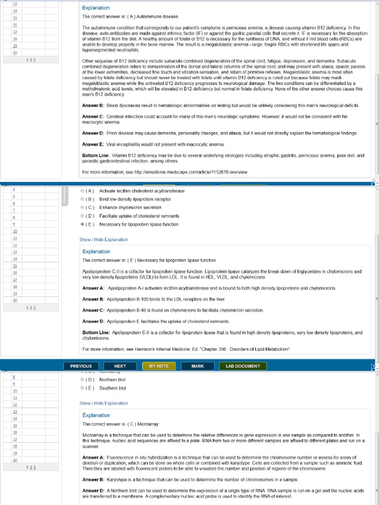 Nbme Subject Test MCQ - Biochemistry 4 of 5 (Questions) | PDF