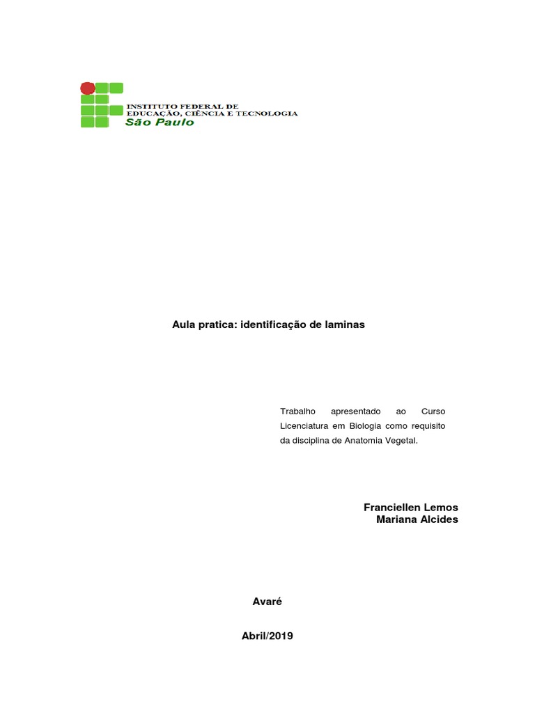 Aula Anatomia Vegetal | PDF | Plantas | Áreas da Botânica