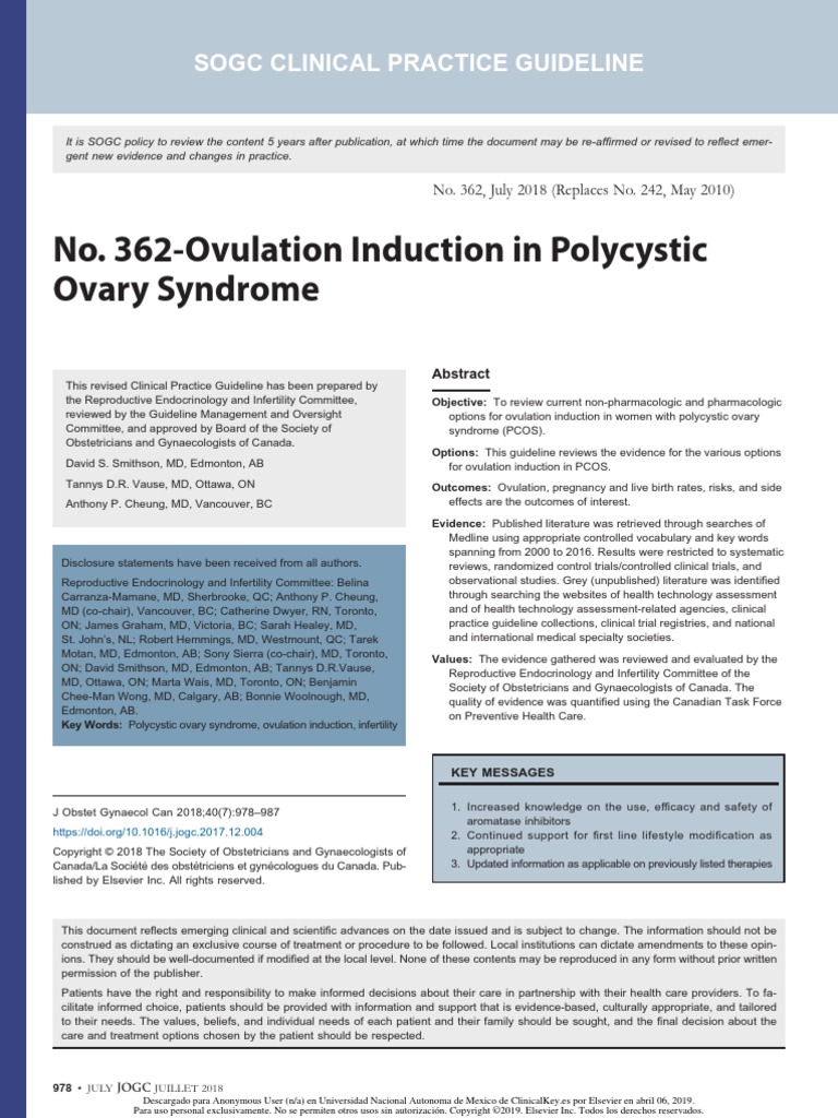 Ovulación en SOP | PDF | Polycystic Ovary Syndrome | Menstrual Cycle