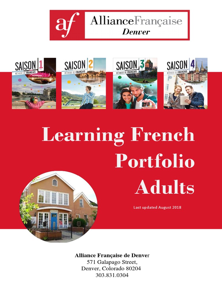 Learning French Portfolio - Course Progression and Resources for Adults ...