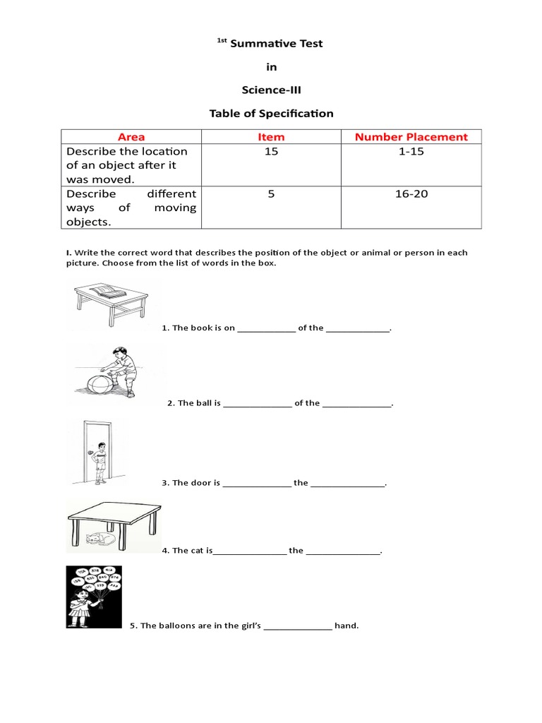 1-5 Summative Test in Science-III (3rd Quarter) | PDF | Ac Power Plugs ...