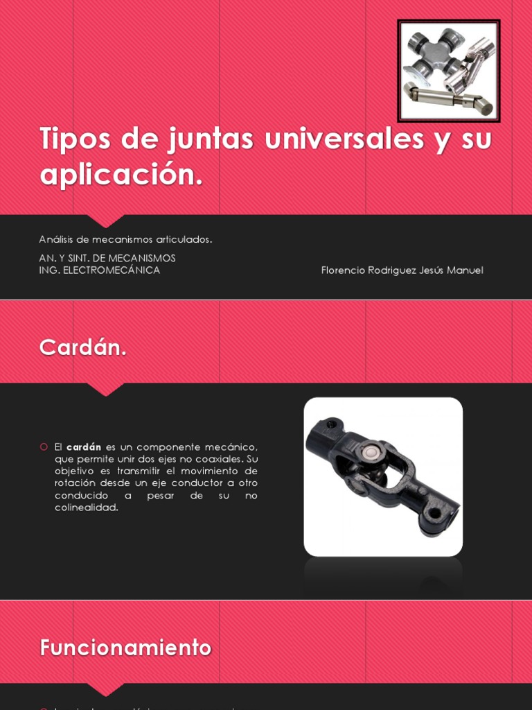 Tipos de Juntas Universales y Su Aplicación | PDF