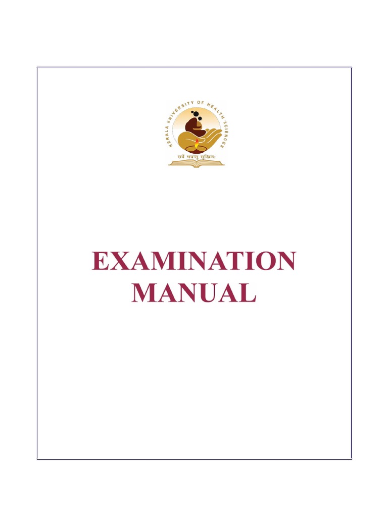 Exam Manual | PDF
