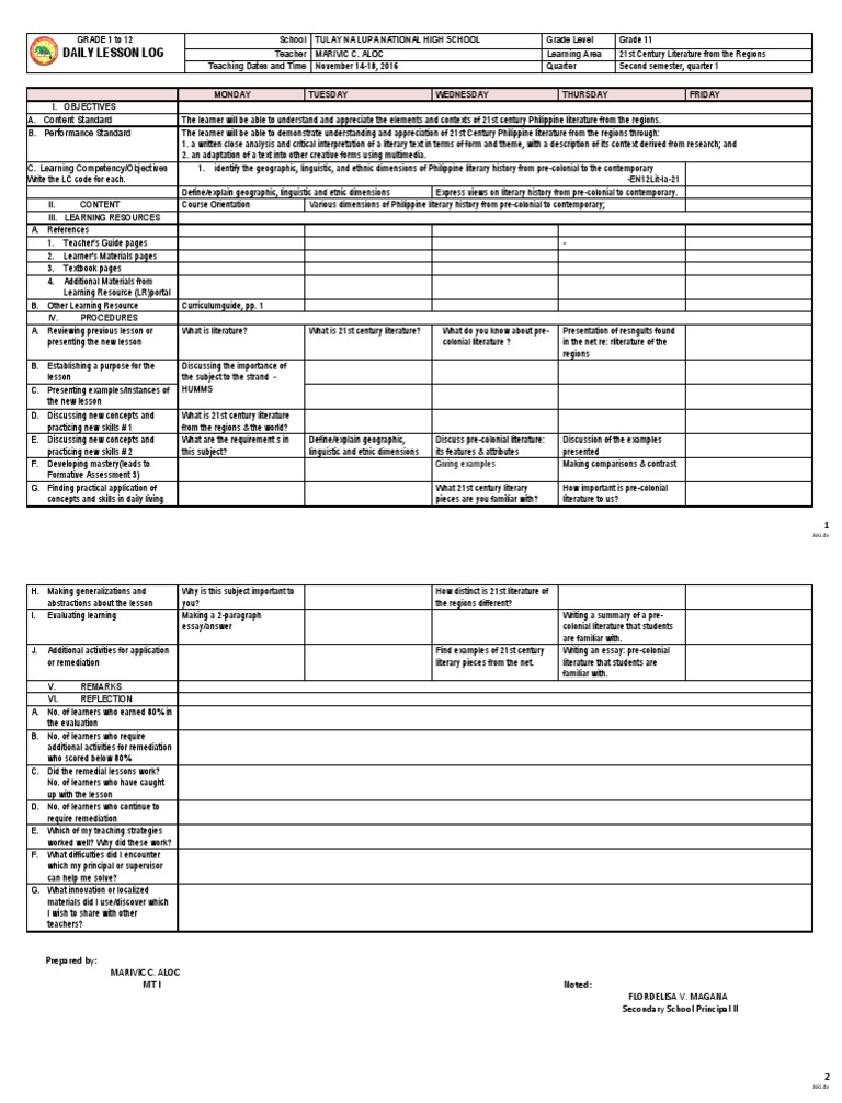 21st DLL | PDF | Education Theory | Learning