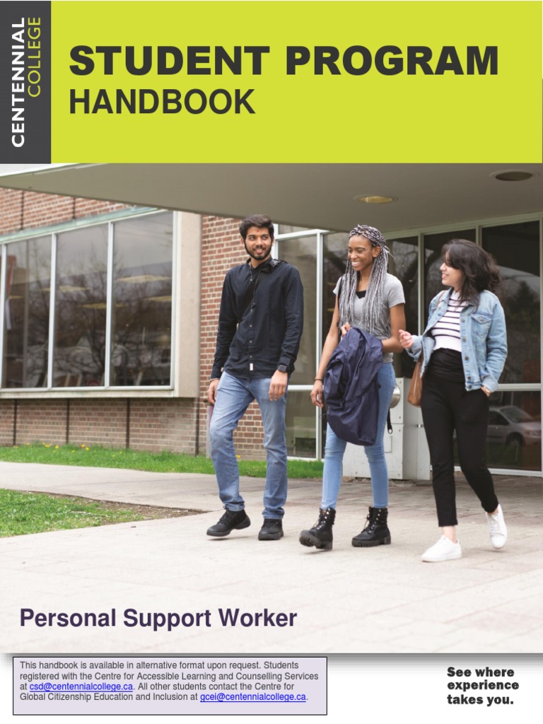 Centennial College PSW Program Handbook | PDF | Health Care | Curriculum