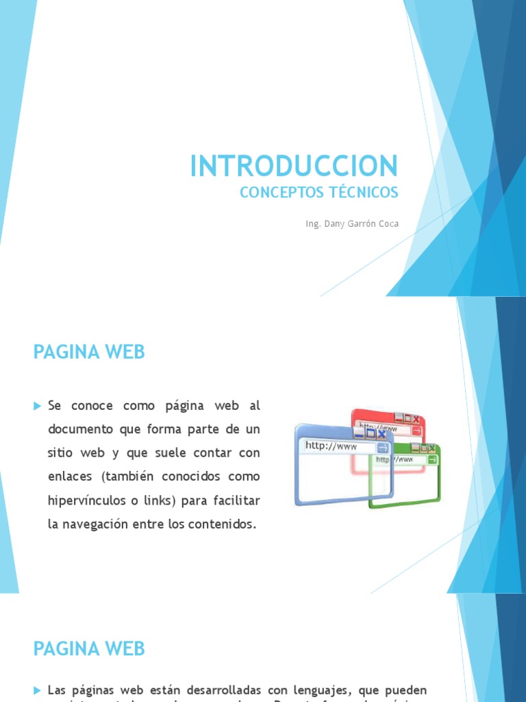 Introducción A La Web | PDF | Página web | Red mundial