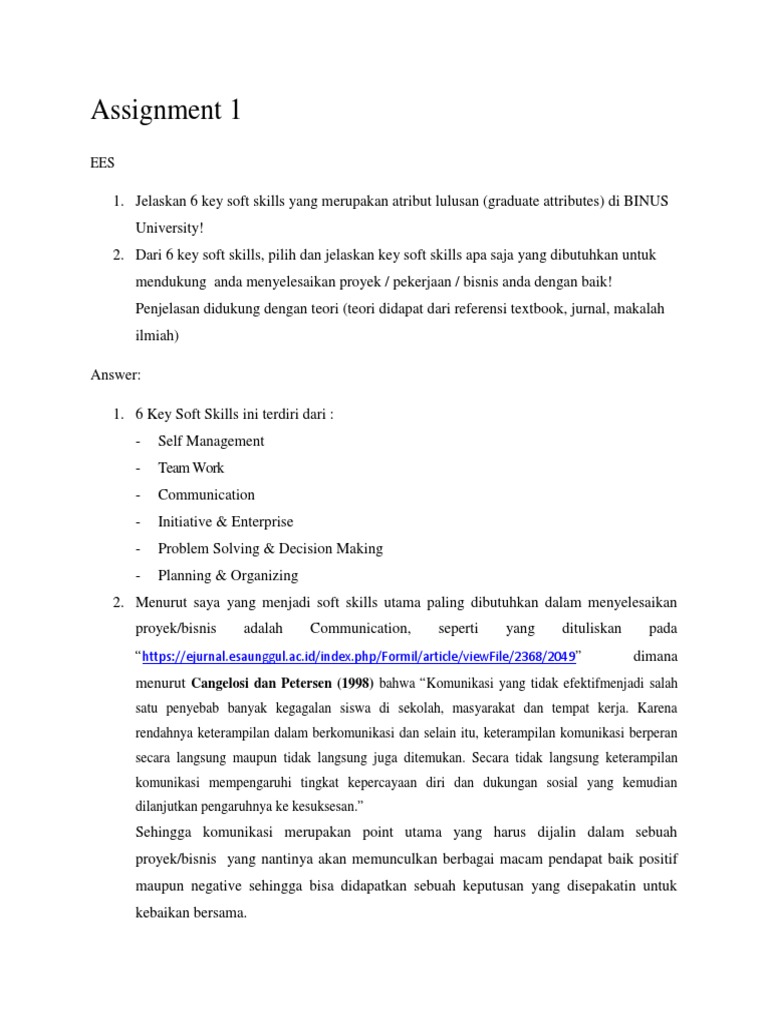 (2001564186) Assignment Bulan 1 - EES in CS RS | PDF