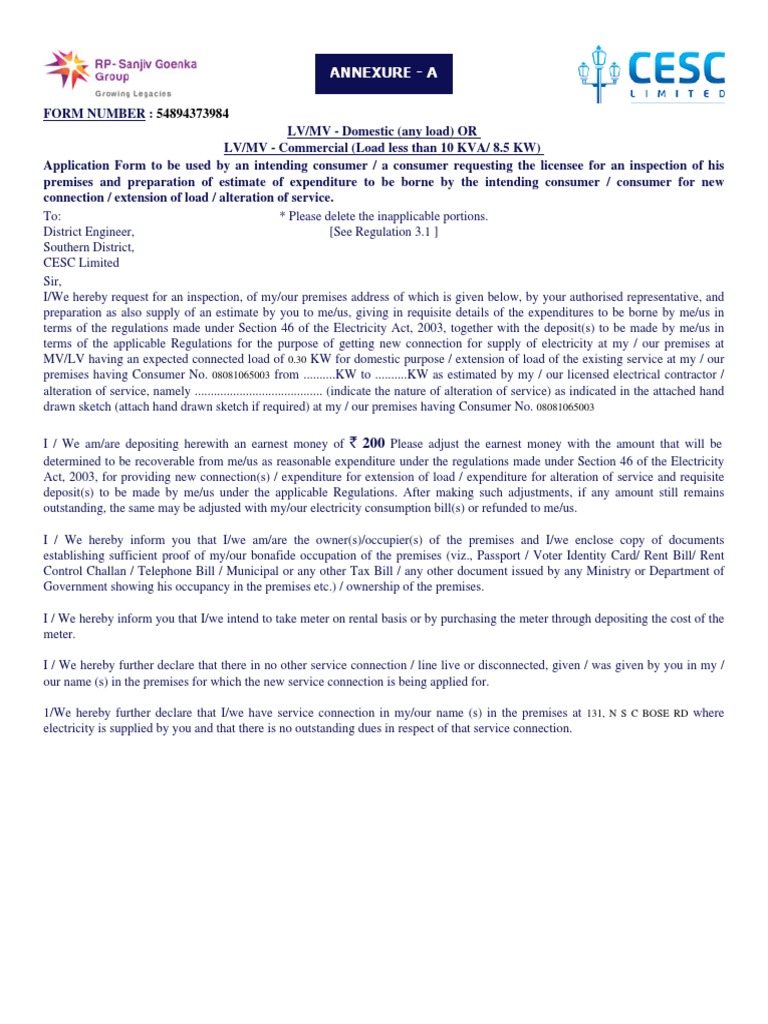 Online Annexure A Form | Download Free PDF | Identity Document | Government