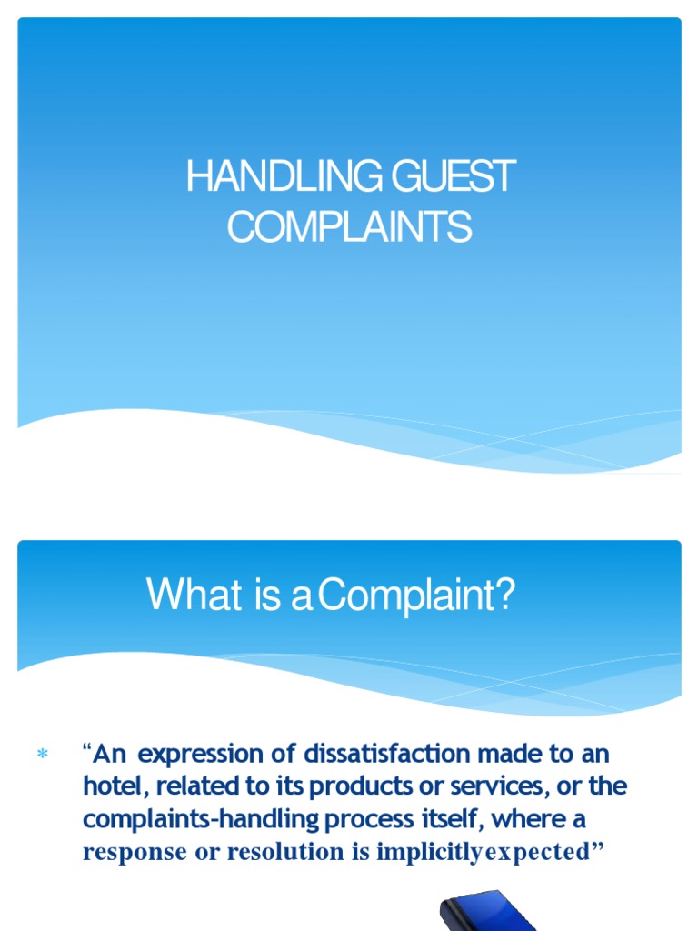 Handling Guest Complaints | PDF | Career & Growth