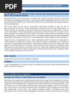 IB Psychology Paper 1 Exam Guide | PDF | Neurotransmitter | Brain