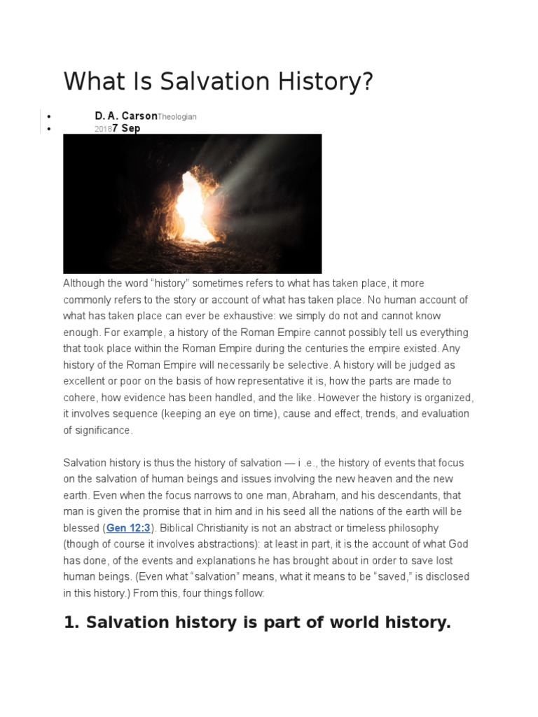 What Is Salvation History | PDF | Babylonian Captivity | Salvation