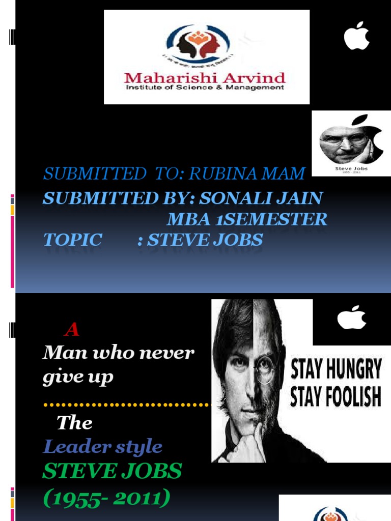 Steve Jobs | PDF | Steve Jobs | Apple Inc.