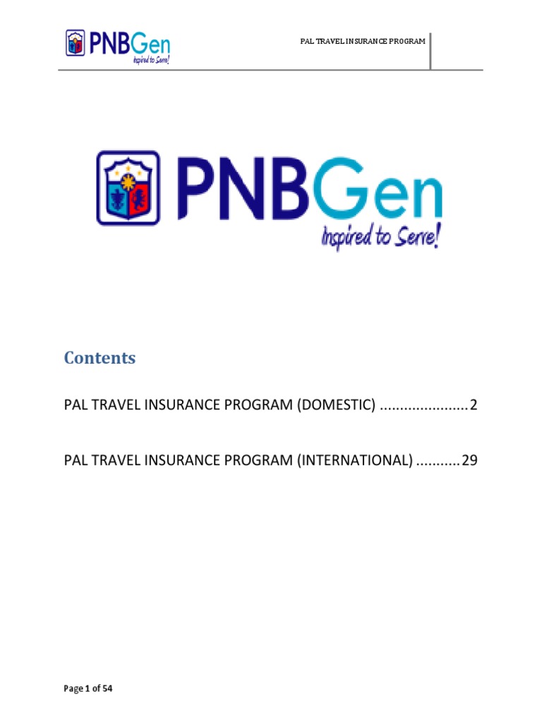 PAL Travel Insurance Guide | PDF | Liability Insurance | Insurance Policy