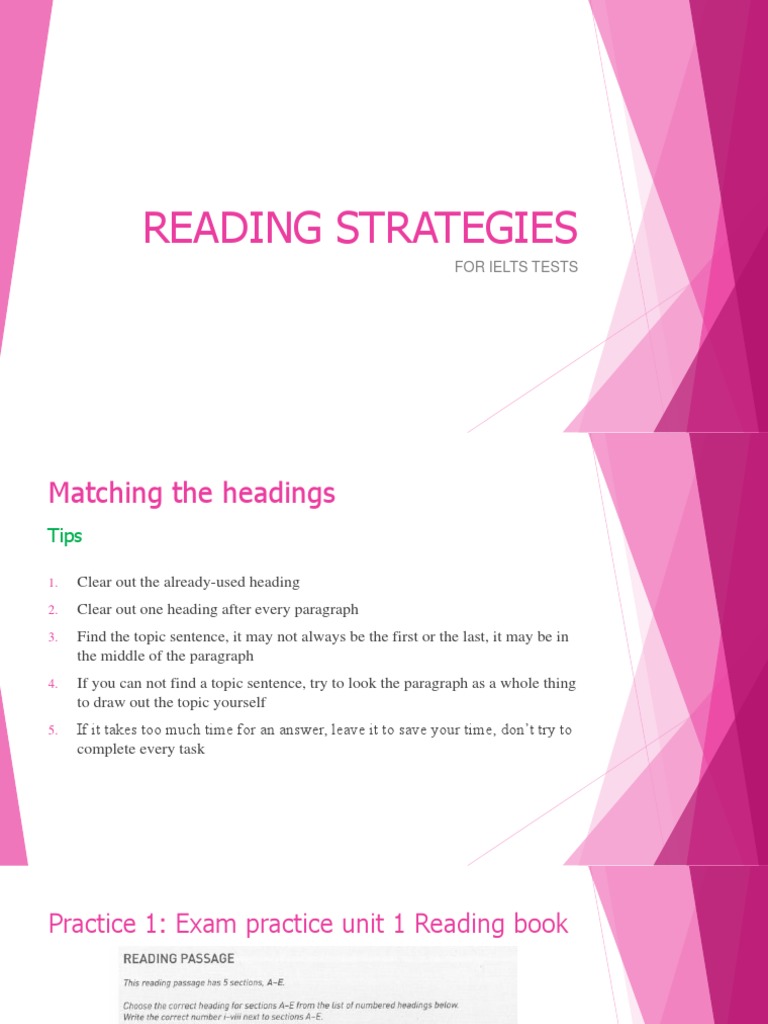 Reading Strategies: For Ielts Tests | PDF