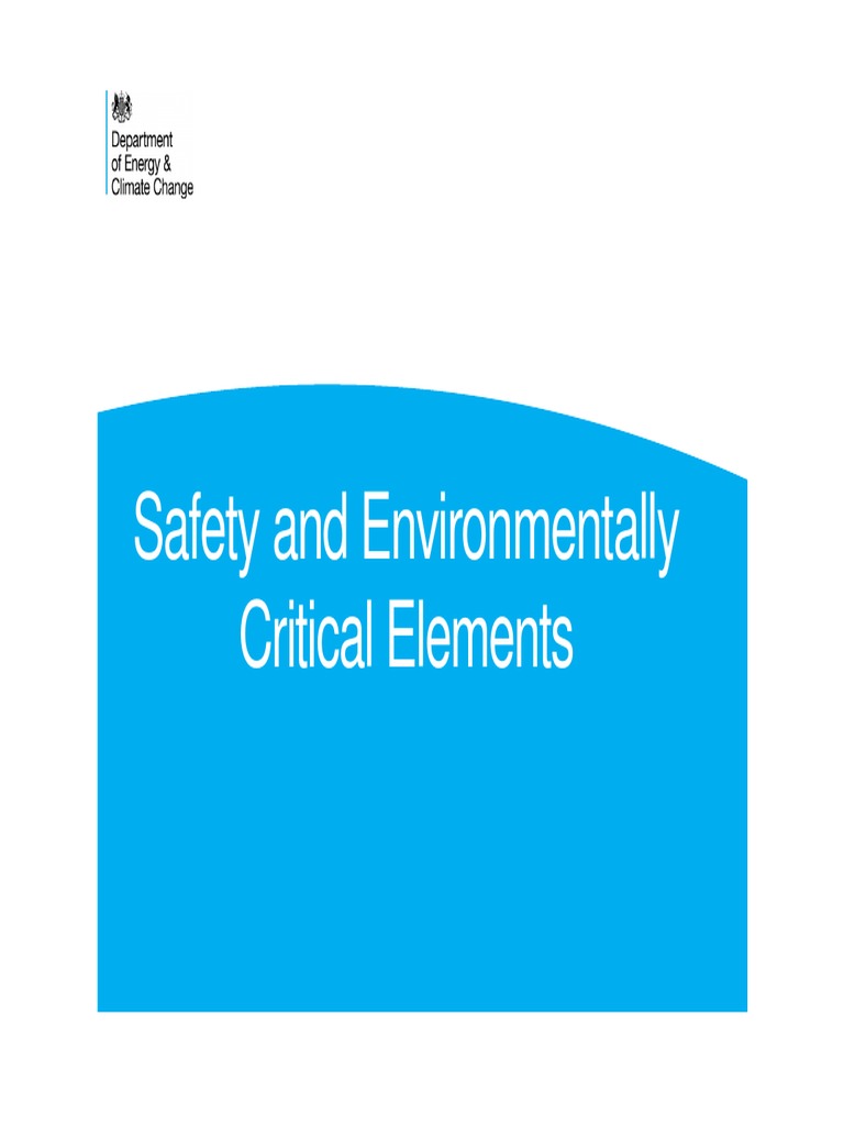 Safety Environmentally Critical Elements Presentation Icp PDF | PDF ...