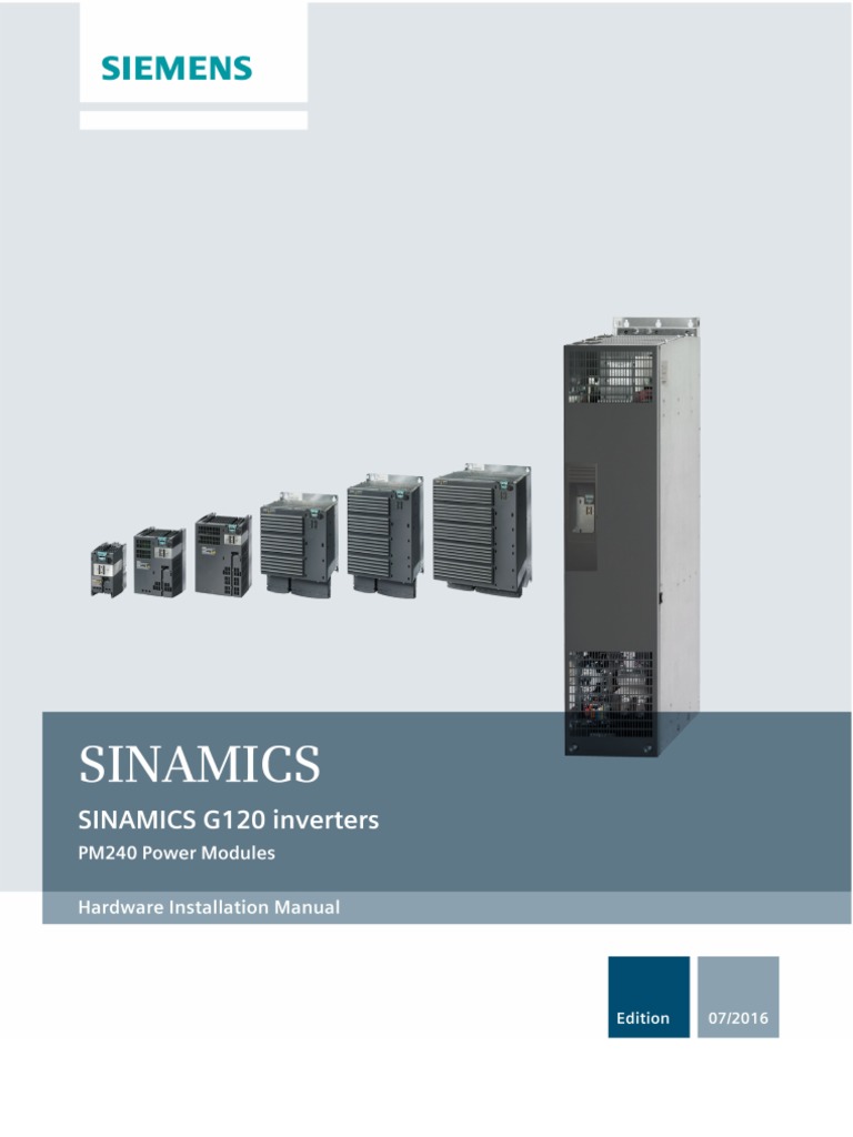 Manual Sinamics G120 | PDF | Electrostatic Discharge | Electromagnetism