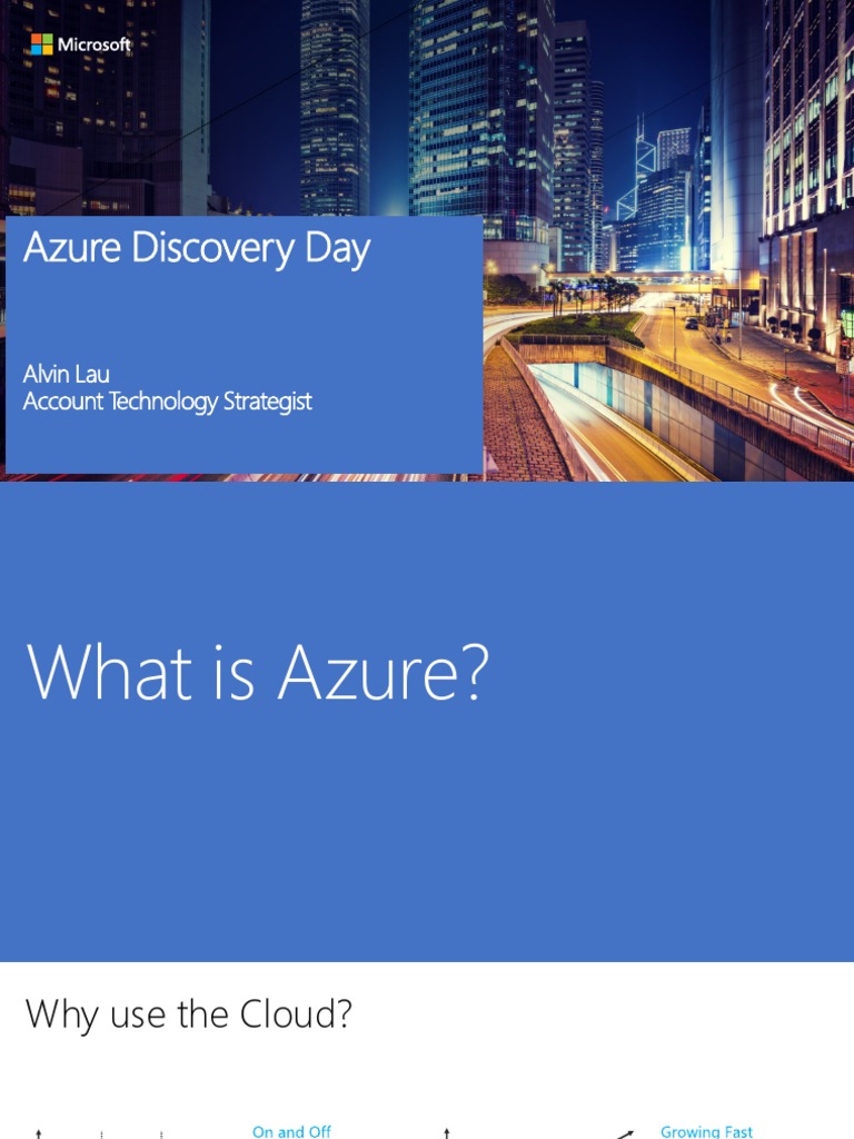 Azure Discovery Day | PDF | Microsoft Azure | Virtualization