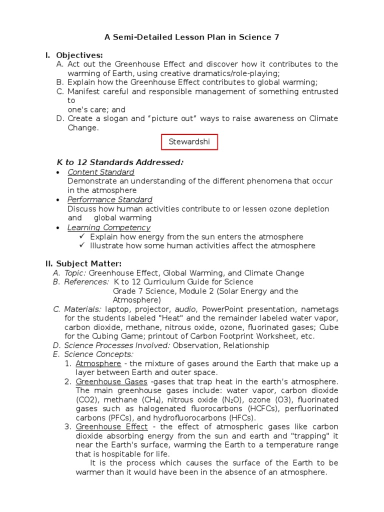 Science 7 Lesson Plan For Demo-Teaching | Download Free PDF ...
