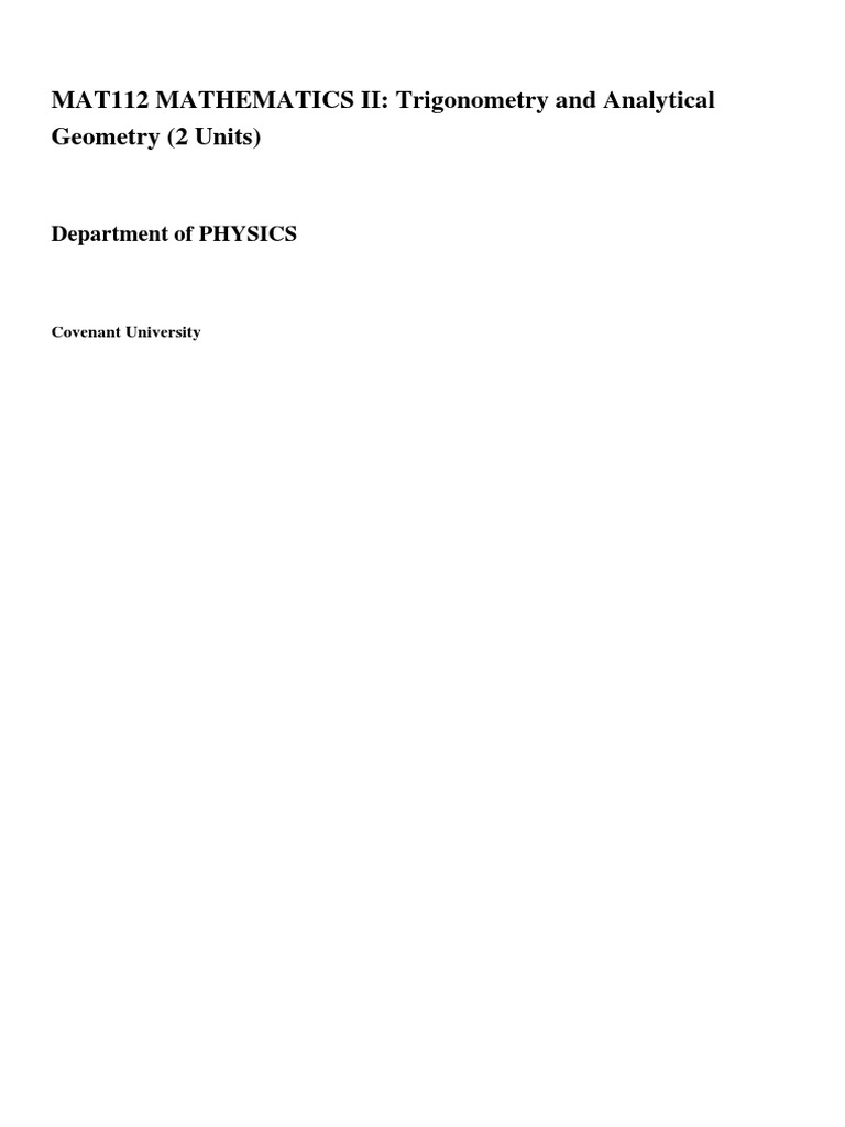 Mat112 PDF | PDF