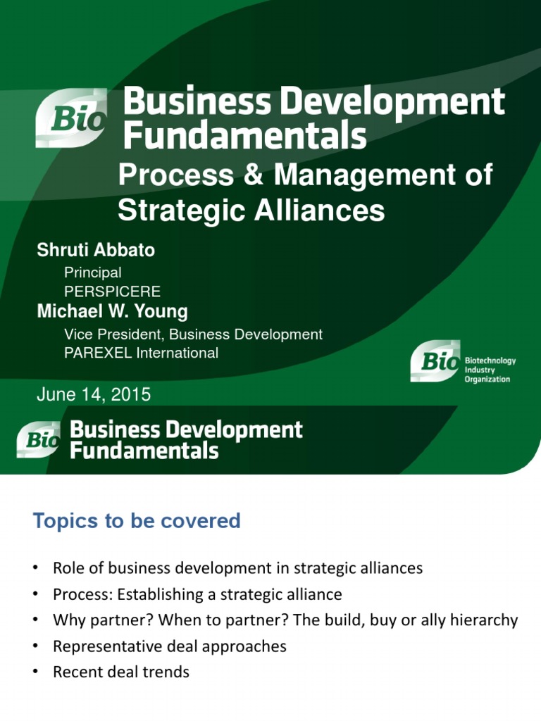 Strategic Alliance Process & Management | PDF | Mergers And ...