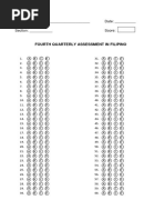 100 Multiple Choice Bubble Sheet | PDF | Test (Assessment) | Pedagogy