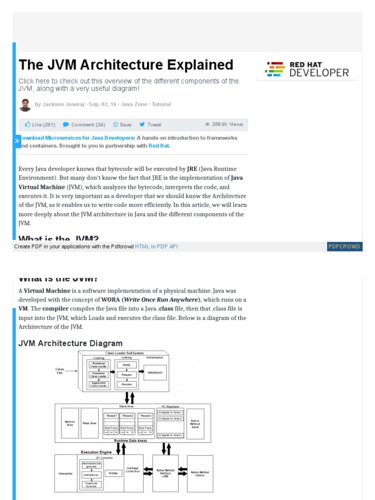 Dzone Com Articles JVM Architecture Explained | PDF | Java Virtual Machine | Class (Computer ...