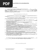 Kasunduan NG Sangla Tira | PDF