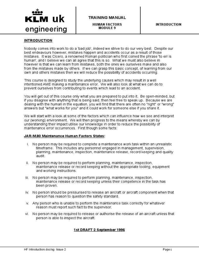 Engineering: Training Manual | PDF | Aviation Accidents And Incidents ...
