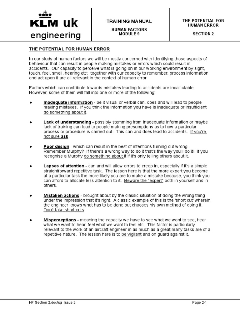 Engineering: Training Manual | Download Free PDF | Ear | Human Eye